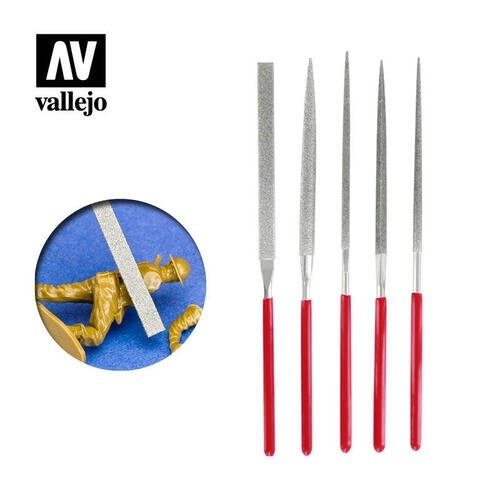 Set of 5 Diamond Needle Files from Hobbyrama