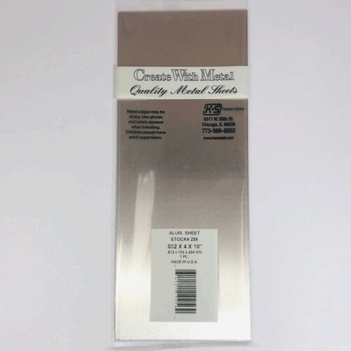 Aluminum Sheet .032"x4"x10" from Hobbyrama