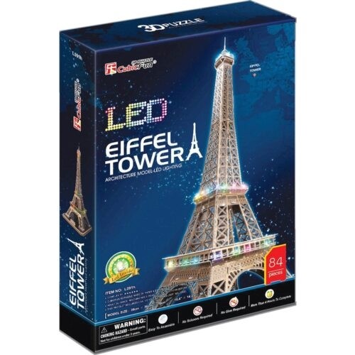 Eiffel Tower w/LED 3D Puzzle from Hobbyrama