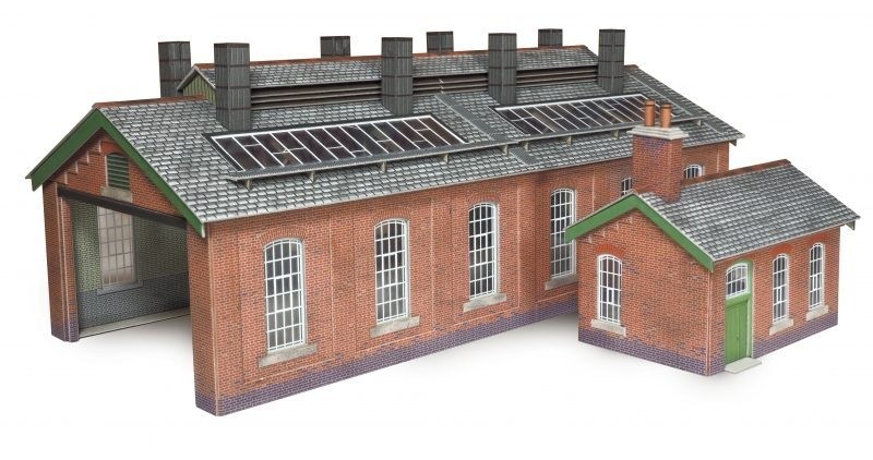 OO/HO Double Track Engine Shed from Hobbyrama