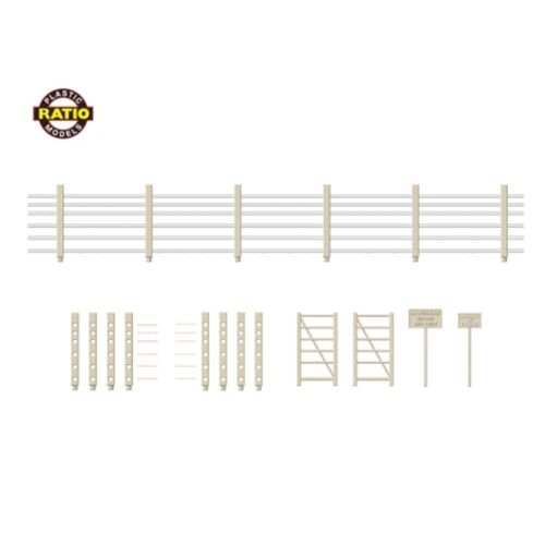 OO Concrete Fence Post Gates from Hobbyrama