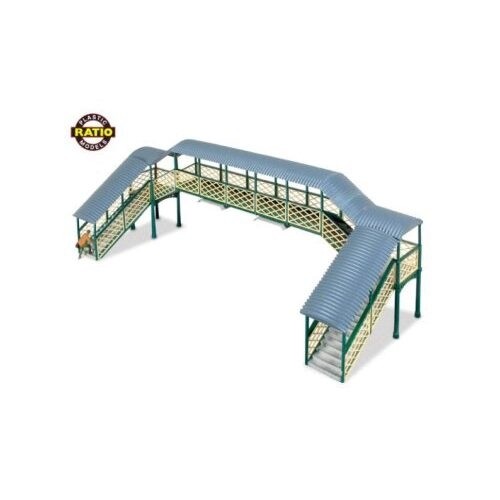 Modular Covered Footbridge from Hobbyrama