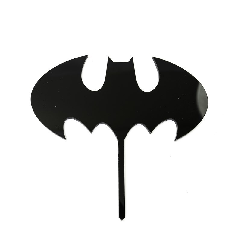 Black Cake Topper Batman Logo from Hobbyrama
