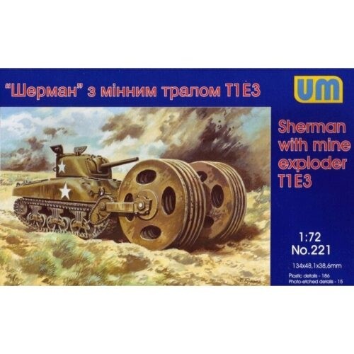 1:72 Tank M4A1 w/Mine Exploder from Hobbyrama