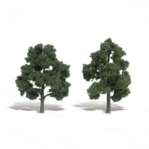 Trees Medium Green 5"-6" from Hobbyrama